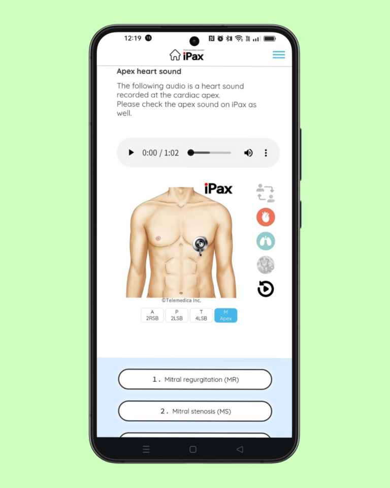 On October 29, the case presented featured heart sounds at the apex characterized by accentuated ...